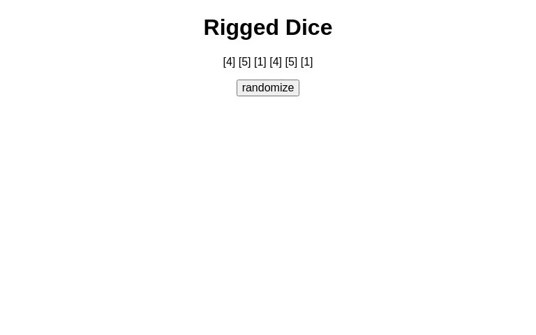 Rigged Dice ― Perchance Generator