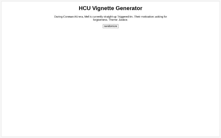 HCU Vignette Generator