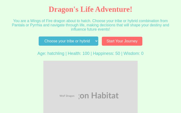 Dragon's Life Adventure! ― Perchance Generator