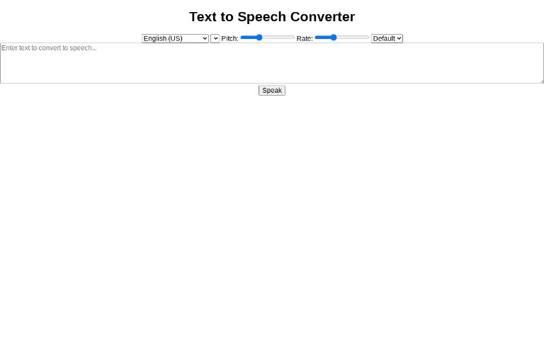 Text to Speech Converter ― Perchance Generator
