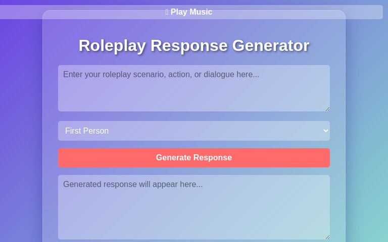 Roleplay Response Generator