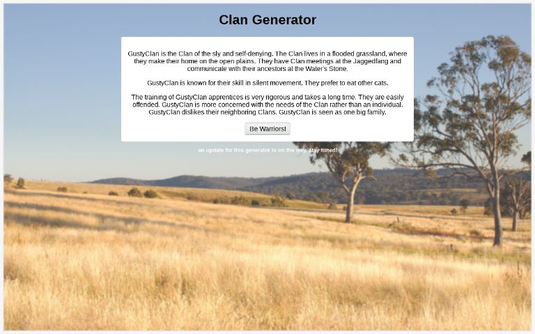 Clan Generator