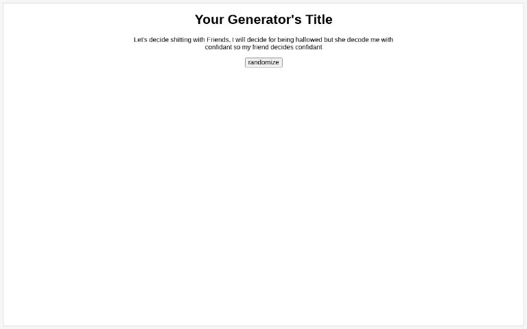 0q9tyd6eyg ― Perchance Generator