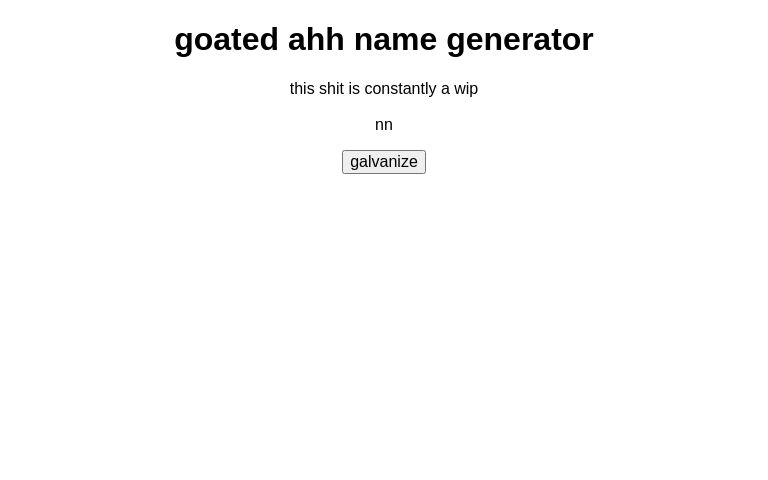 goated ahh name generator