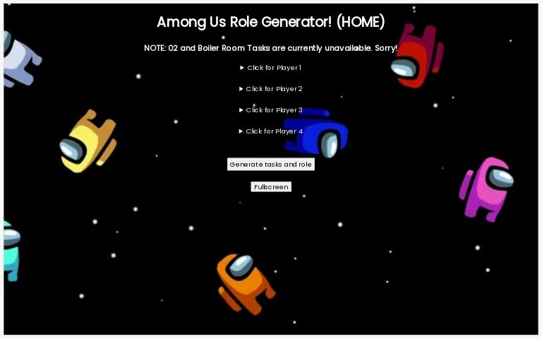 Among Us Role Generator! (HOME)