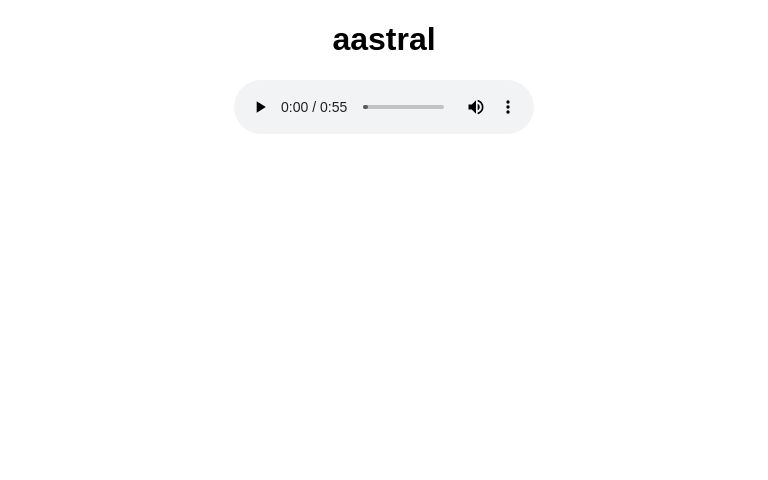 aastral ― Perchance Generator