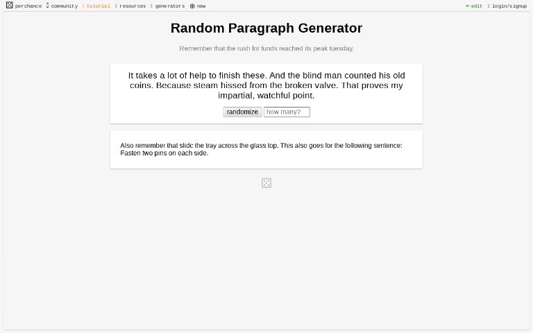 Random Paragraph Generator
