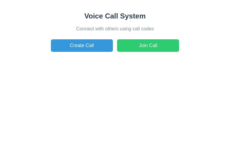 Voice Call System ― Perchance Generator