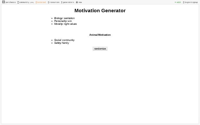 Motivation Generator
