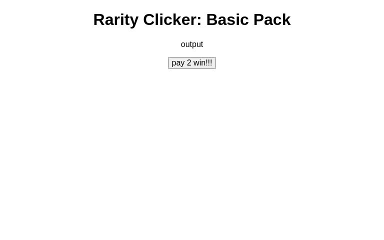 Rarity Clicker: Basic Pack ― Perchance Generator