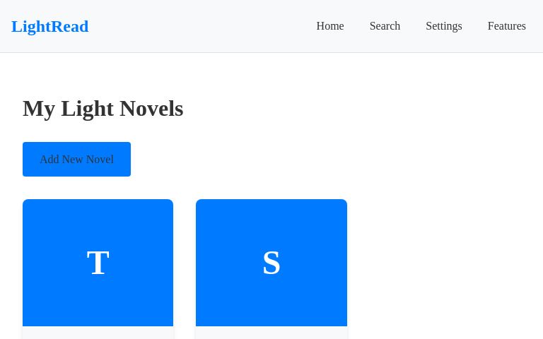 My Light Novels ― Perchance Generator