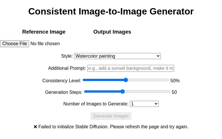 Consistent Image-to-Image Generator