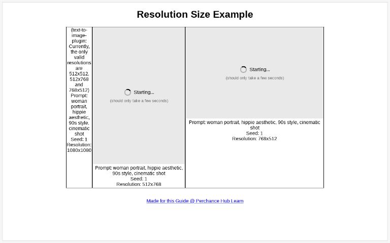 Resolution Size Example ― Perchance Generator