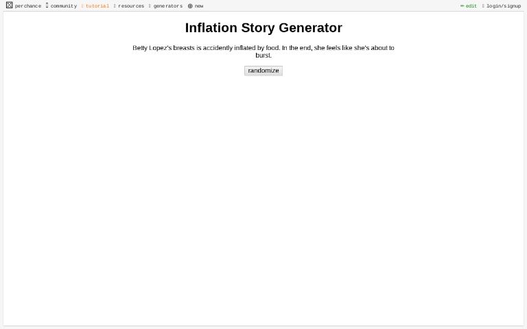 Inflation Story Generator