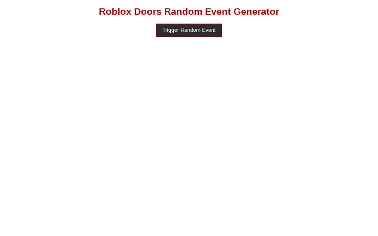 Roblox Doors Random Event Generator