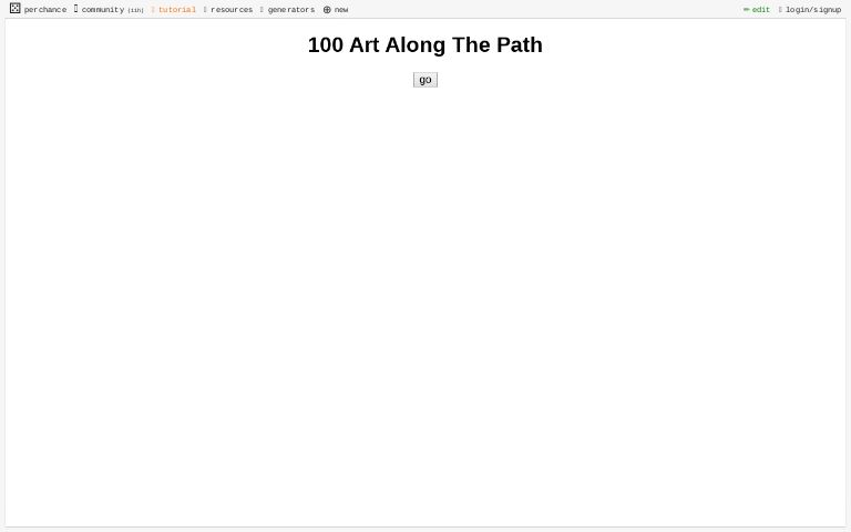 100 Art Along The Path ― Perchance Generator