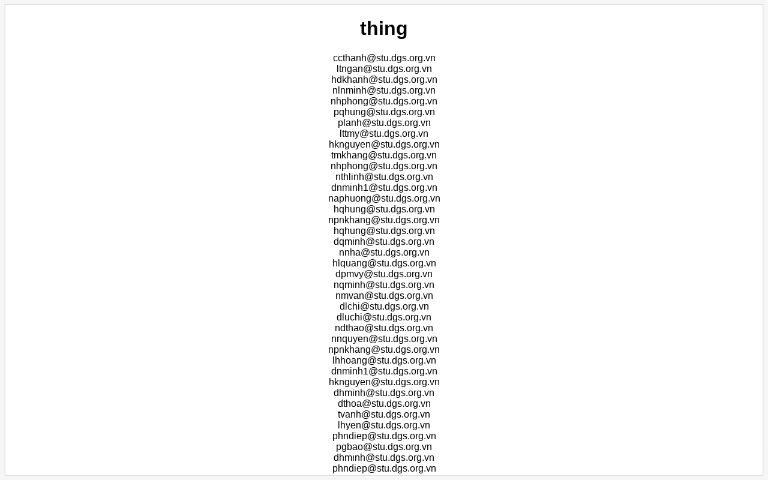 thing ― Perchance Generator