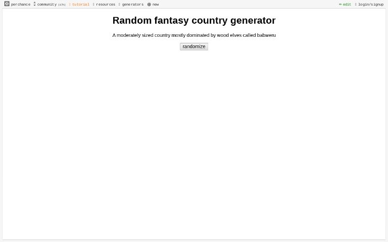 Random fantasy country generator