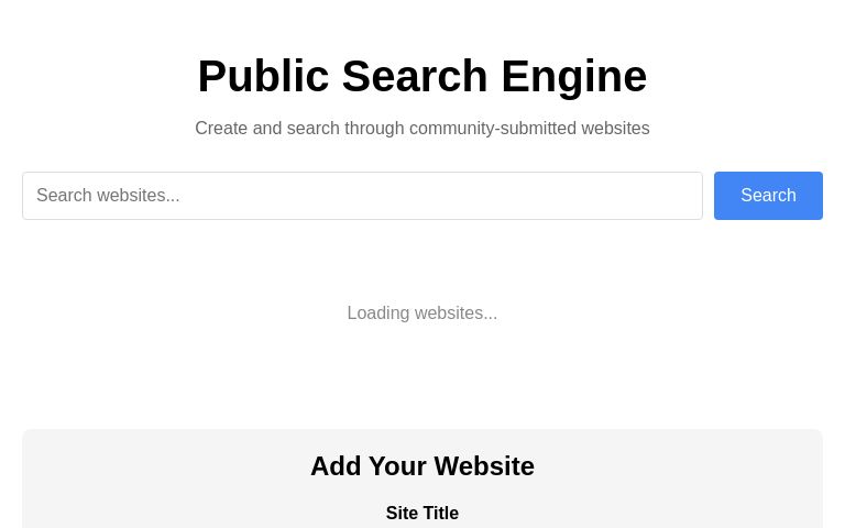 Public Search Engine ― Perchance Generator
