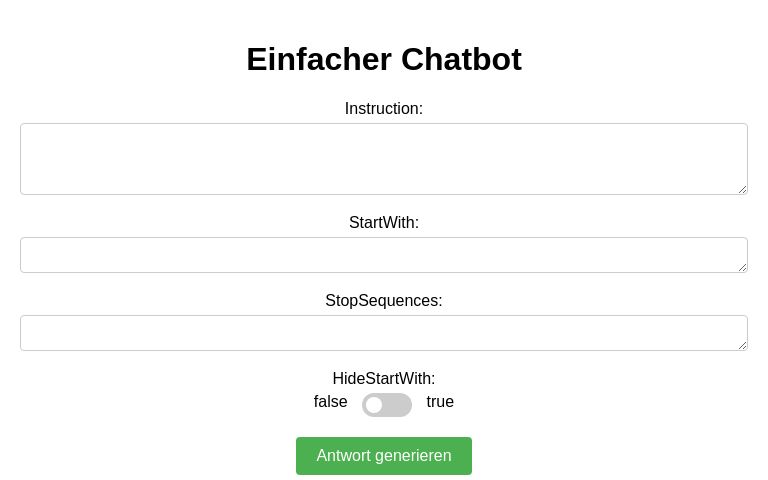 Einfacher Chatbot ― Perchance Generator
