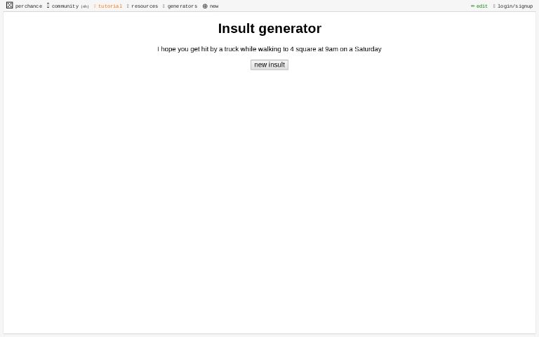 Insult generator