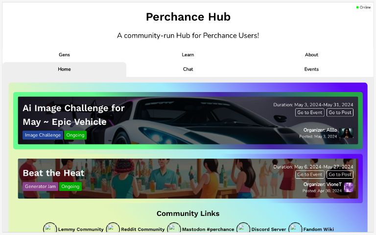 Perchance Hub ― Perchance Generator