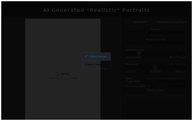 AI Generated *Realistic* Portraits