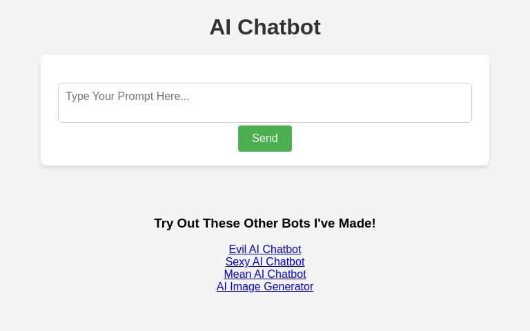 AI Chatbot ― Perchance Generator