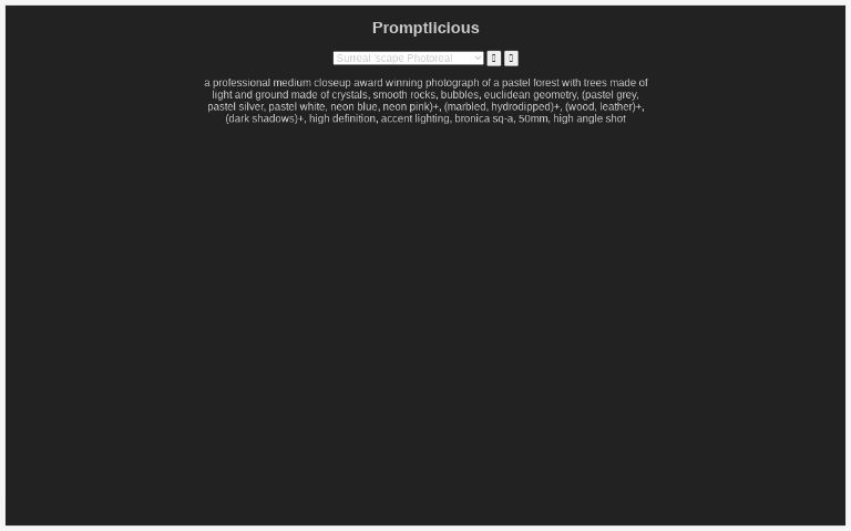 Promptlicious ― Perchance Generator