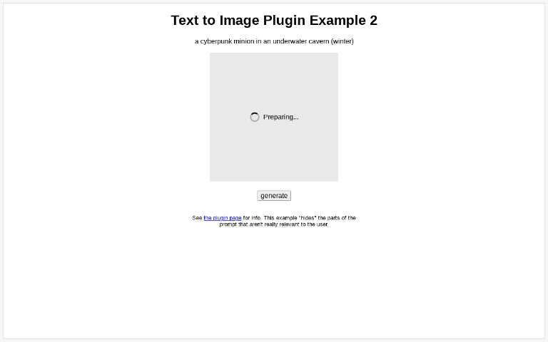 Text to Image Plugin Example 2