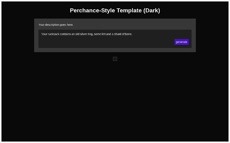 Perchance-Style Template (Dark) ― Perchance Generator