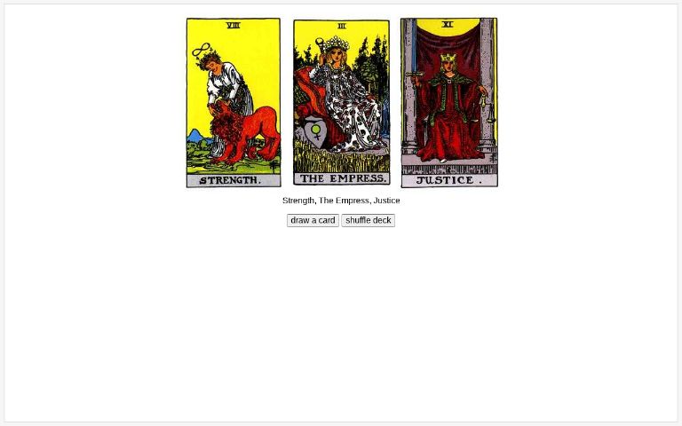 Tarot Card Deck ― Perchance Generator