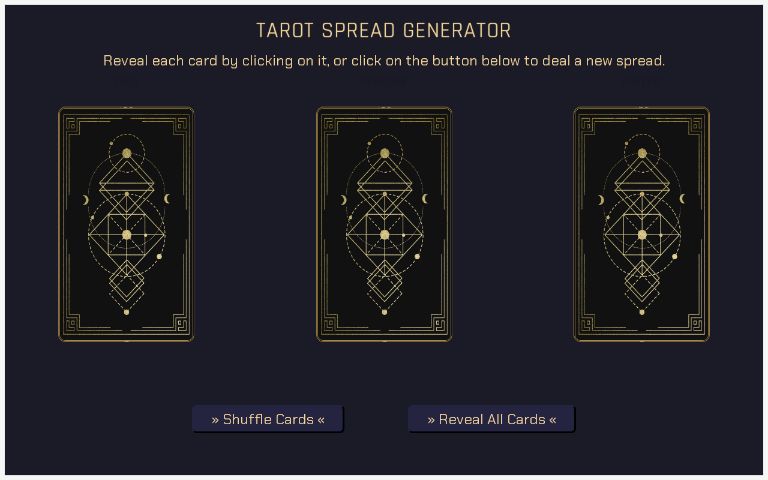 Tarot Spread Generator