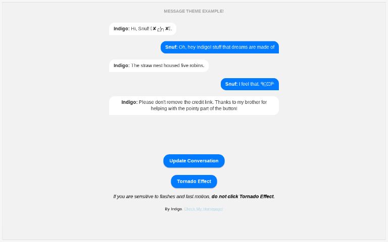 Message Theme ― Perchance Generator