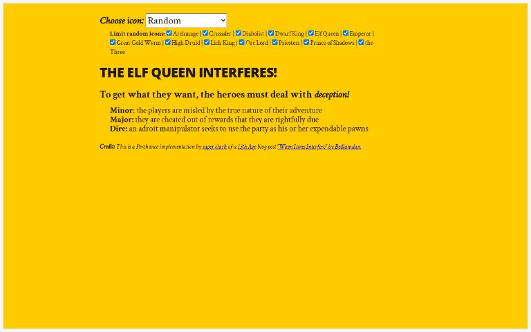 13th Age Icon Interventions ― Perchance Generator