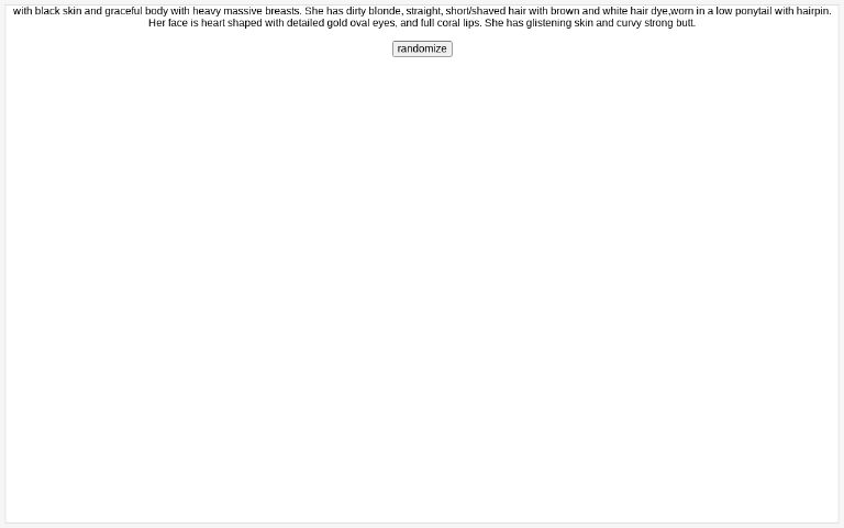 Female Physical Description ― Perchance Generator