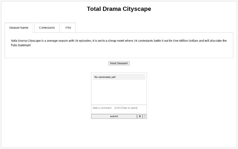 Total Drama Nightmare ― Perchance Generator