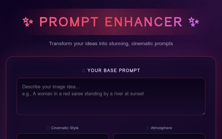 PROMPT ENHANCER ― Perchance Generator