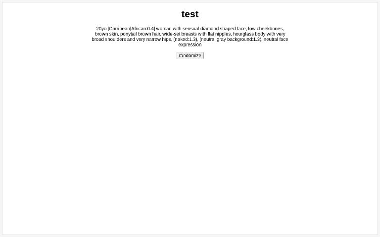 test ― Perchance Generator