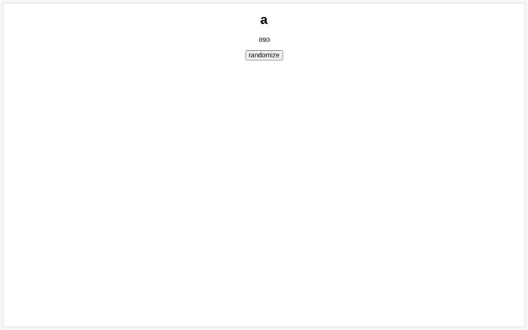 a ― Perchance Generator