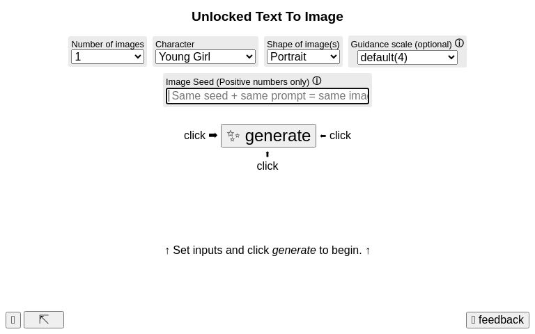 Unlocked Text 2 Image ― Perchance Generator