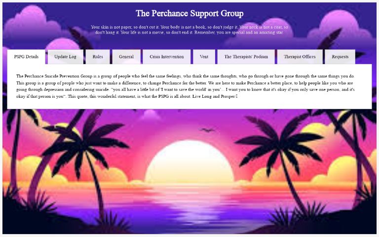 The Perchance Support Group ― Perchance Generator