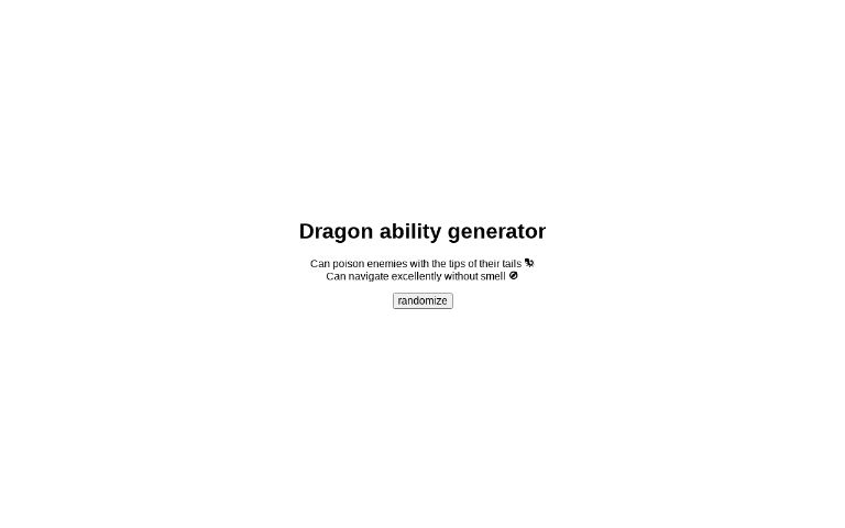 Dragon ability generator
