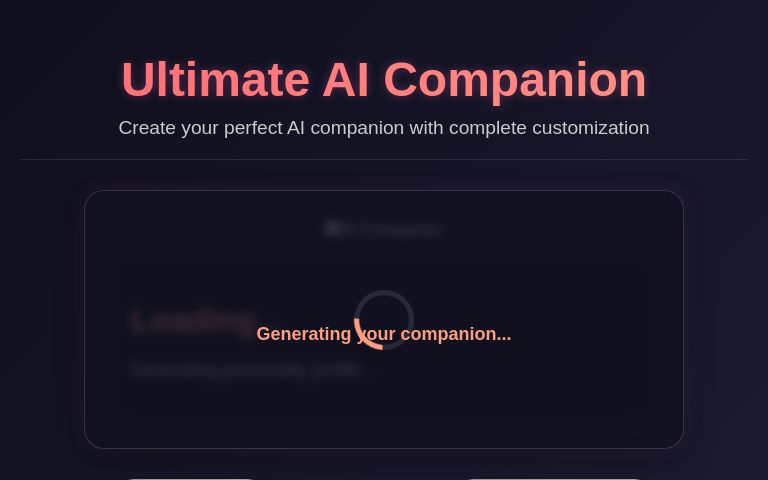 Premium AI Companion Store ― Perchance Generator