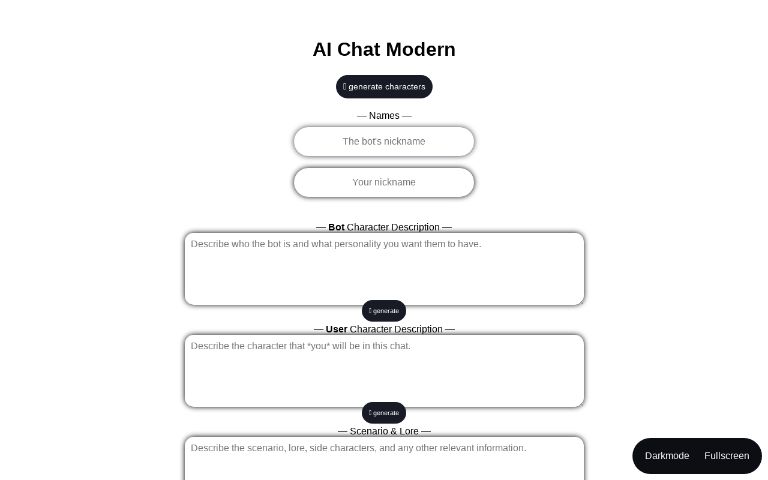 AI Chat Modern