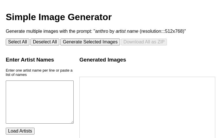 Simple Image Generator