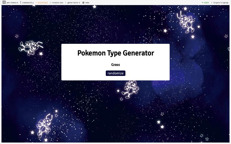 Pokemon Type Generator