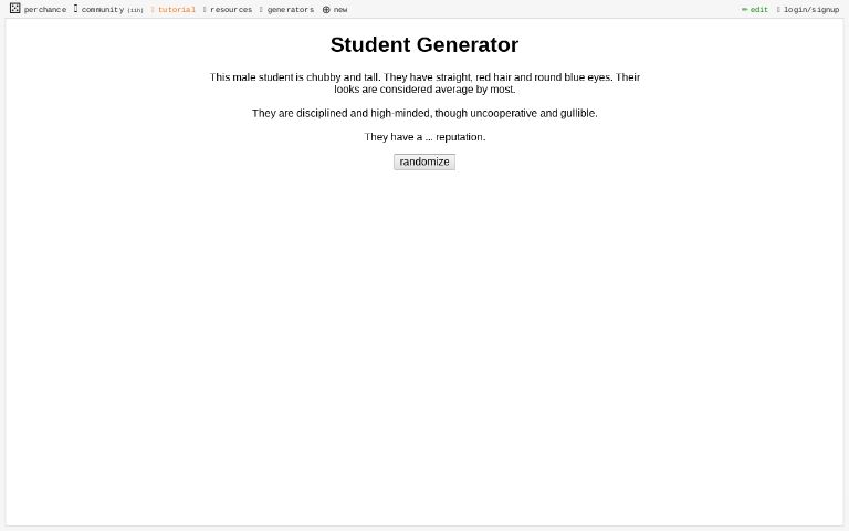 Student Generator