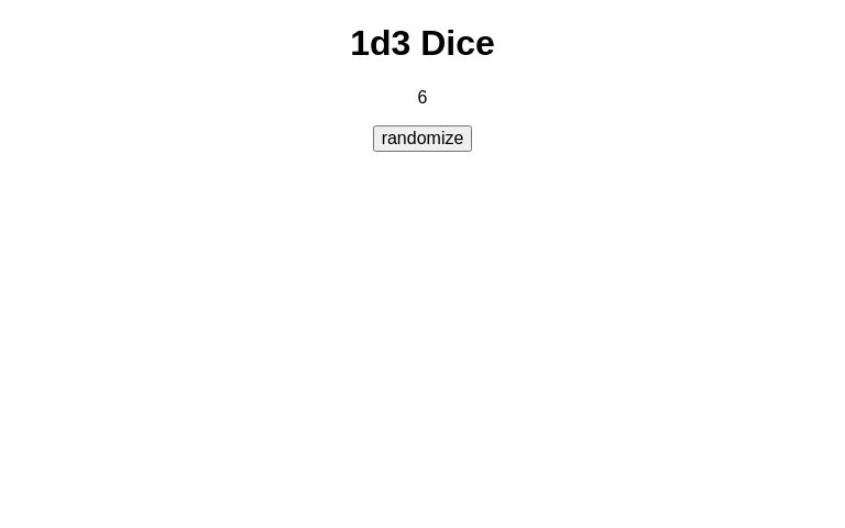 1d3 Dice ― Perchance Generator