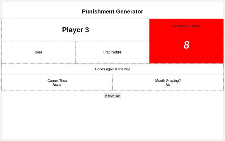 Punishment Generator